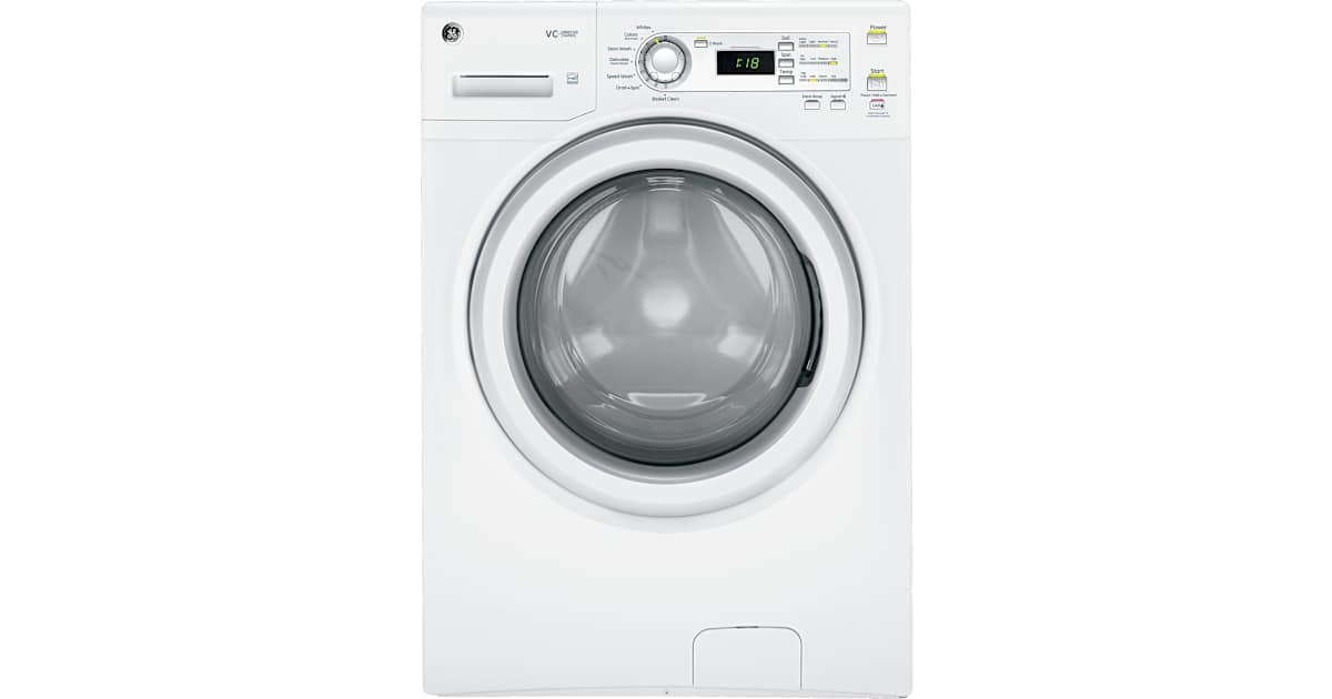 GE GFWN1100DWW 3.6 Cu. Ft. Front Load Washing Machine with Stain Wash ...