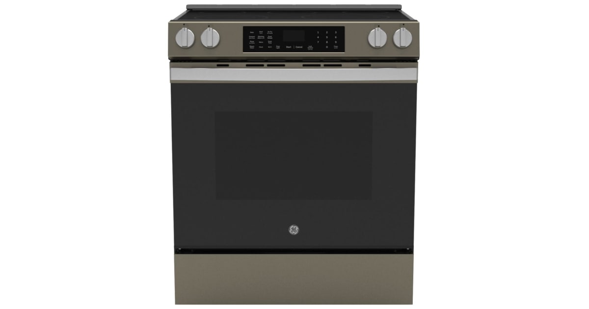 GE GRS600AVES 30 Inch Wide 5.3 Cu. Ft. Slide In Fingerprint Resistant ...
