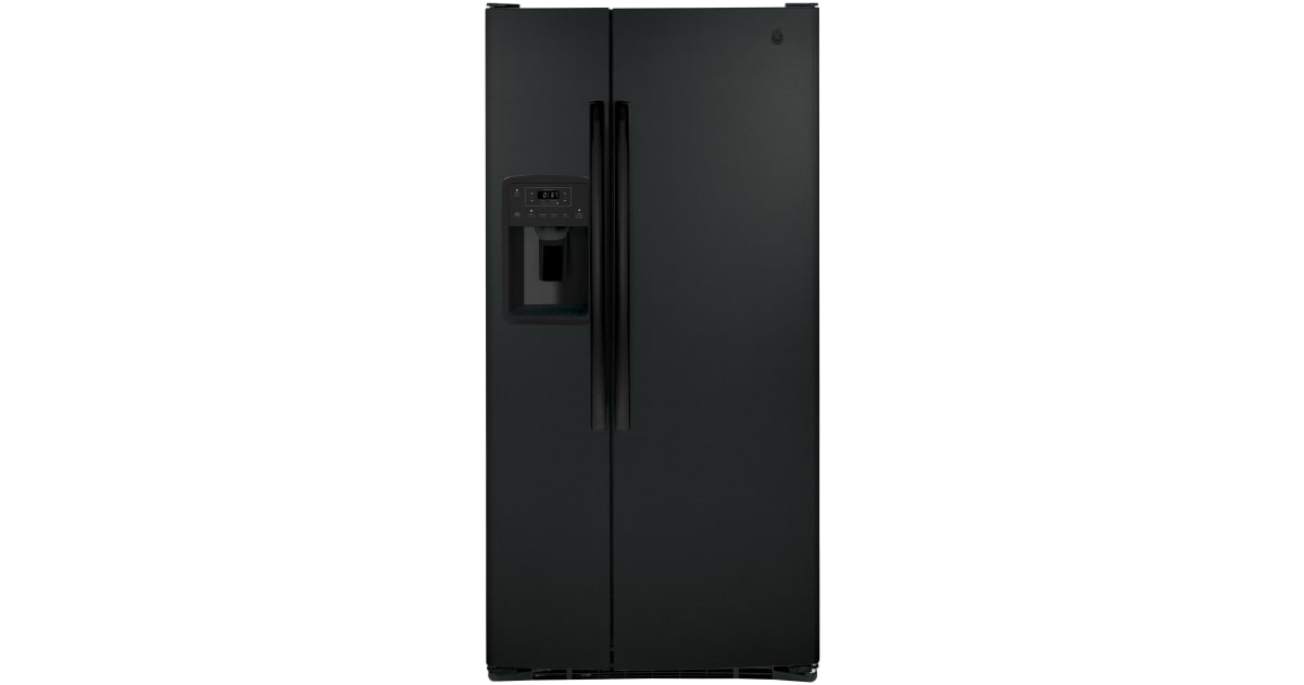 GE GSS23GGPBB 33 Inch Wide 23 Cu. Ft. Side By Side Refrigerator with ...