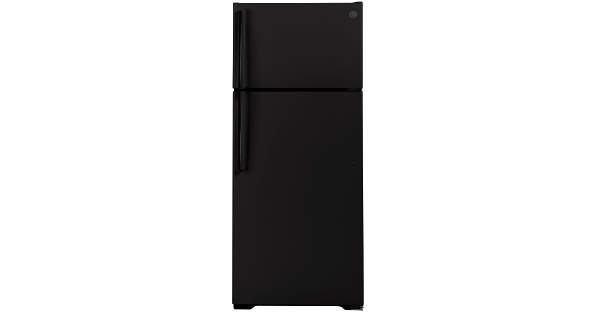 GE GTS18HGNRBB 28 Inch Wide 17.5 Cu. Ft. Top Mount Refrigerator with ...