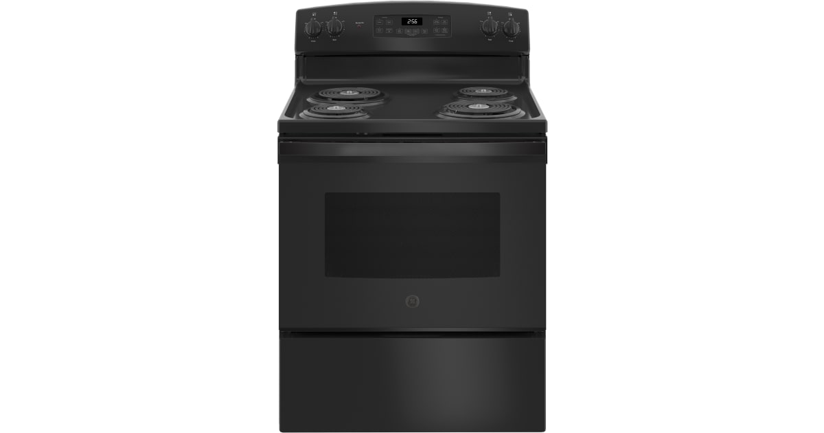 GE JB256DMBB 30 Inch Wide 5 Cu. Ft. Free Standing Electric Range with ...