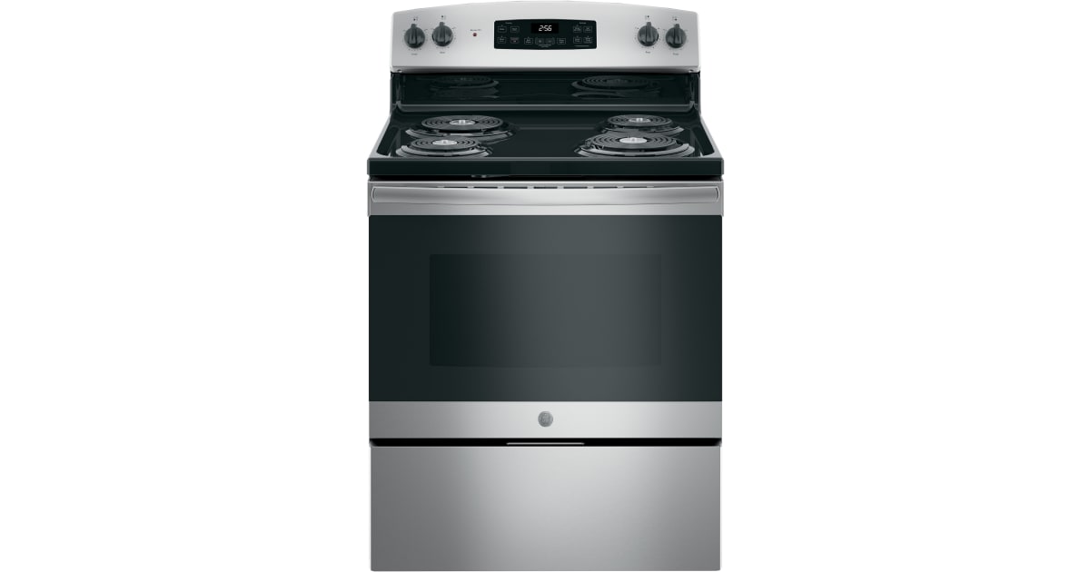 GE JB256RTSS 30" Wide 5 Cu. Ft. Freestanding Electric Range | Ferguson Home