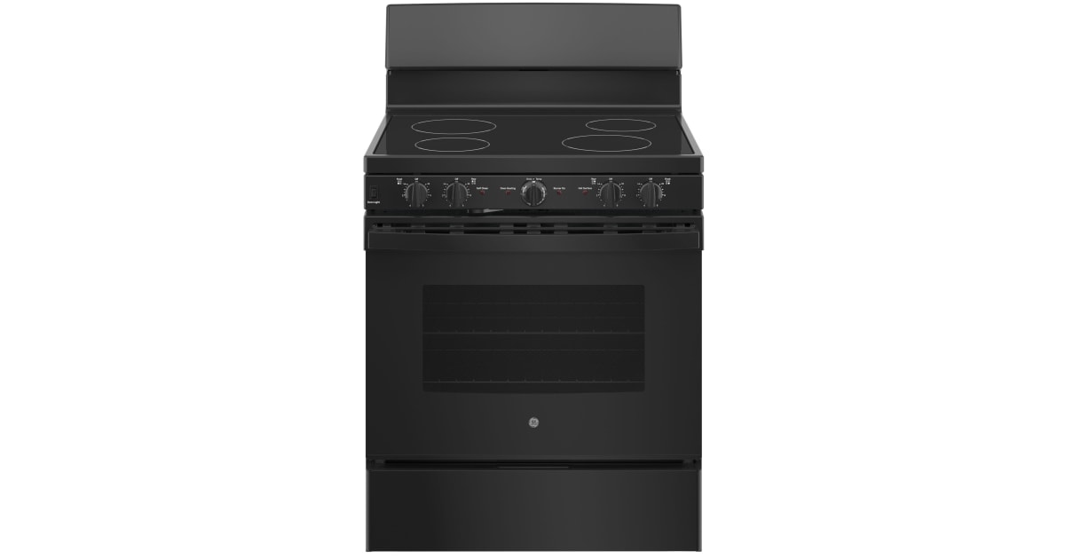 GE JB480DTBB 30 Inch Wide 5 Cu. Ft. Free Standing Electric Range with ...