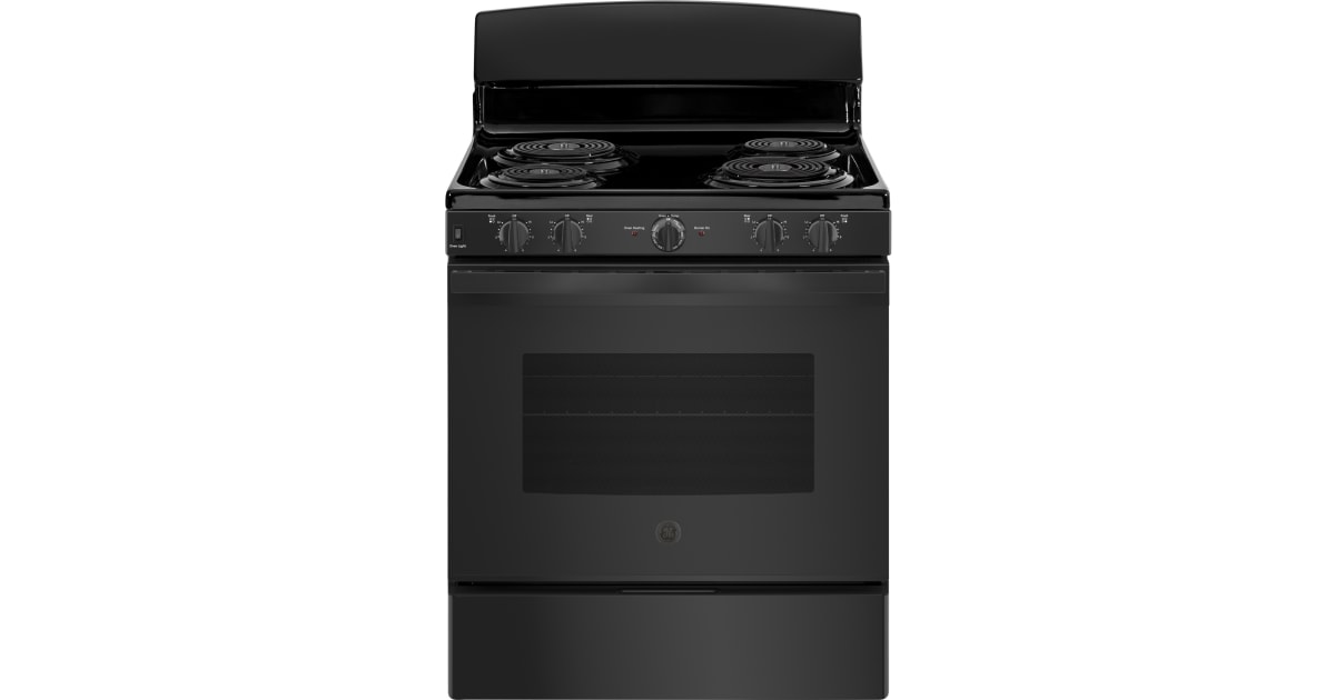GE JBS460DMBB 30 Inch Wide 5 Cu. Ft. Free Standing Electric Range with ...