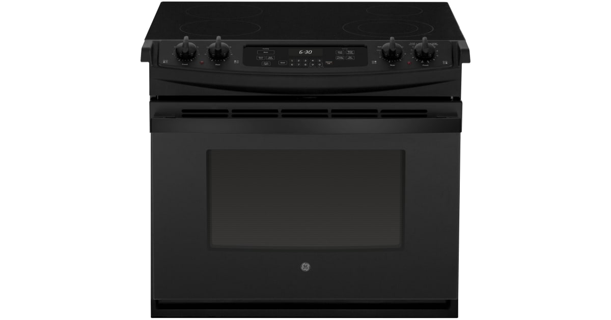 GE JD630DTBB 30 Inch Wide 4.4 Cu. Ft. Drop In Electric Range with Self ...