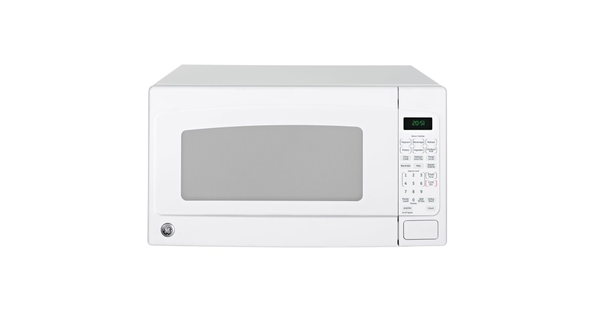 GE JES2051DNWW 2 Cubic Foot Countertop Microwave Oven with Turntable ...
