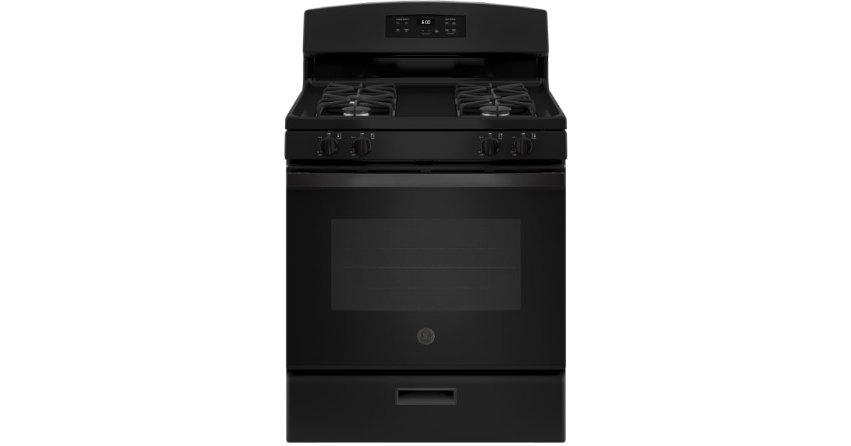 GE JGBS60DEKBB 30 Inch Wide 4.8 Cu. Ft. Free Standing Gas Range with ...
