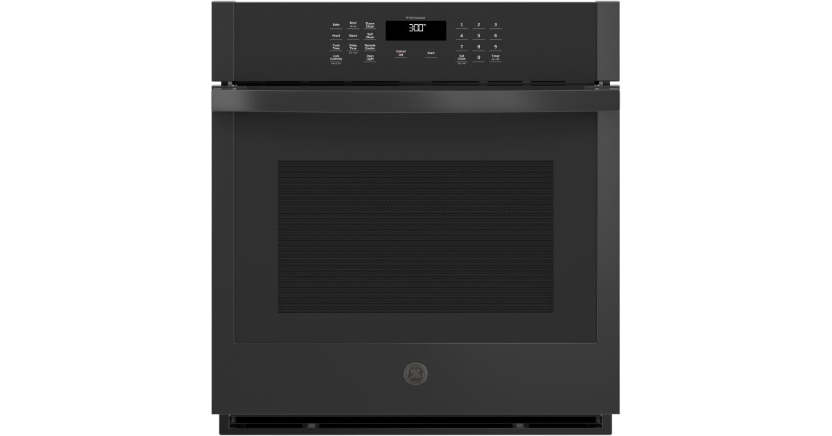 GE JKS3000DNBB 27 Inch Wide 4.3 Cu. Ft. Single Electric Oven with Scan ...