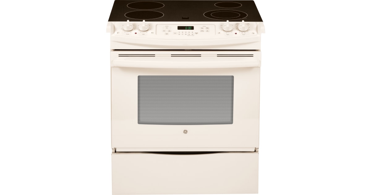 GE JS630DFCC 30" Slide In Electric Range with Power Broil Element ...