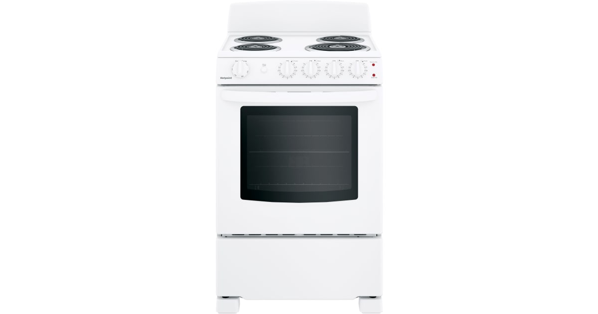 GE RAS240DMWW Hotpoint 24 Inch Wide 2.9 Cu. Ft. Free Standing Electric ...