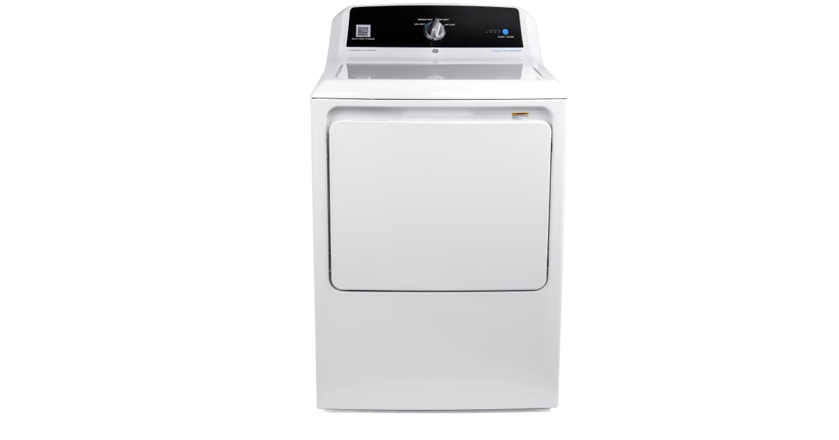 GE VTD52GASRWB 27 Inch Wide 7.4 Cu. Ft. Commercial Gas Dryer with Knob ...