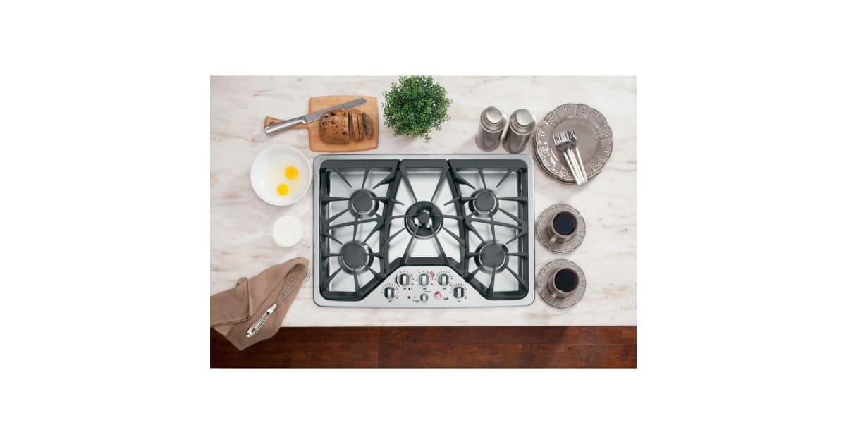 GE CGP350SETSS 30" Built-In Gas Cooktop with Integrated Griddle ...