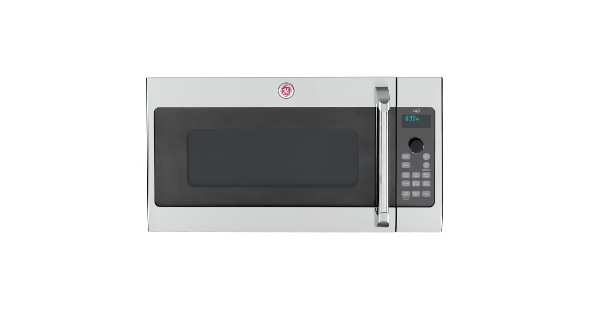 GE CSA1201RSS 1.7 Cubic Foot Over The Range Microwave Oven with ...