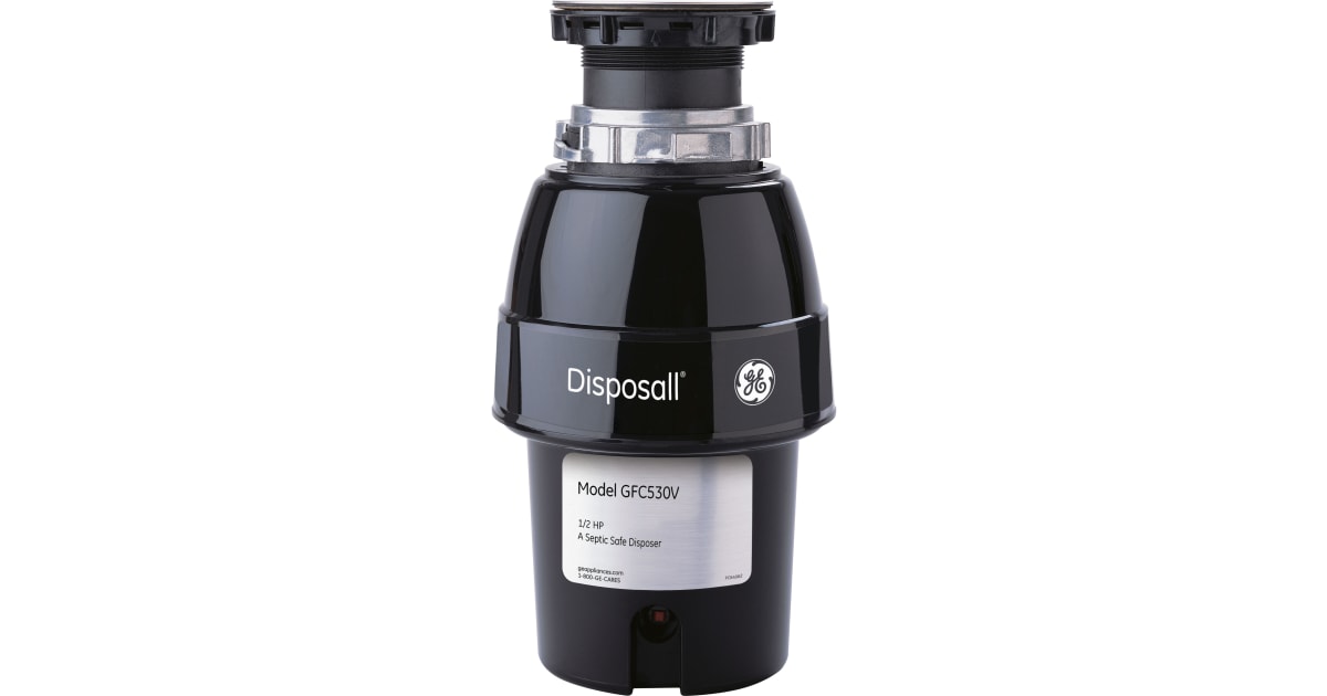 GE GFC530V 1/2 Horsepower Extra Large Capacity Continuous Feed Disposer ...
