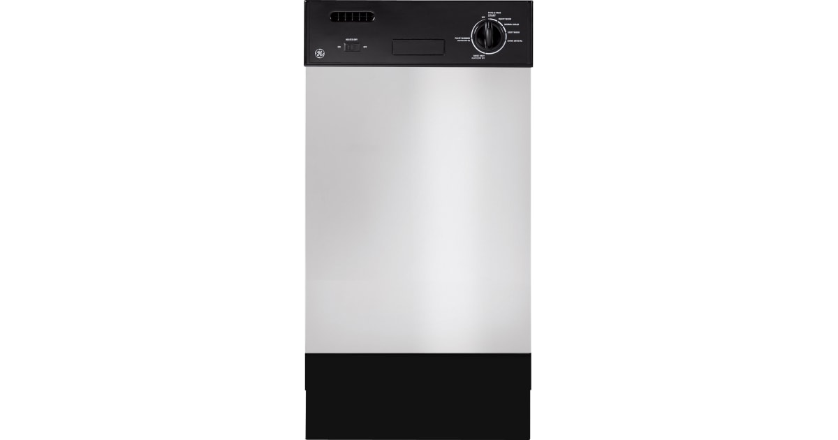 GE GSM1860NSS Spacemaker 18" Built-In Dishwasher with Stainless Steel ...