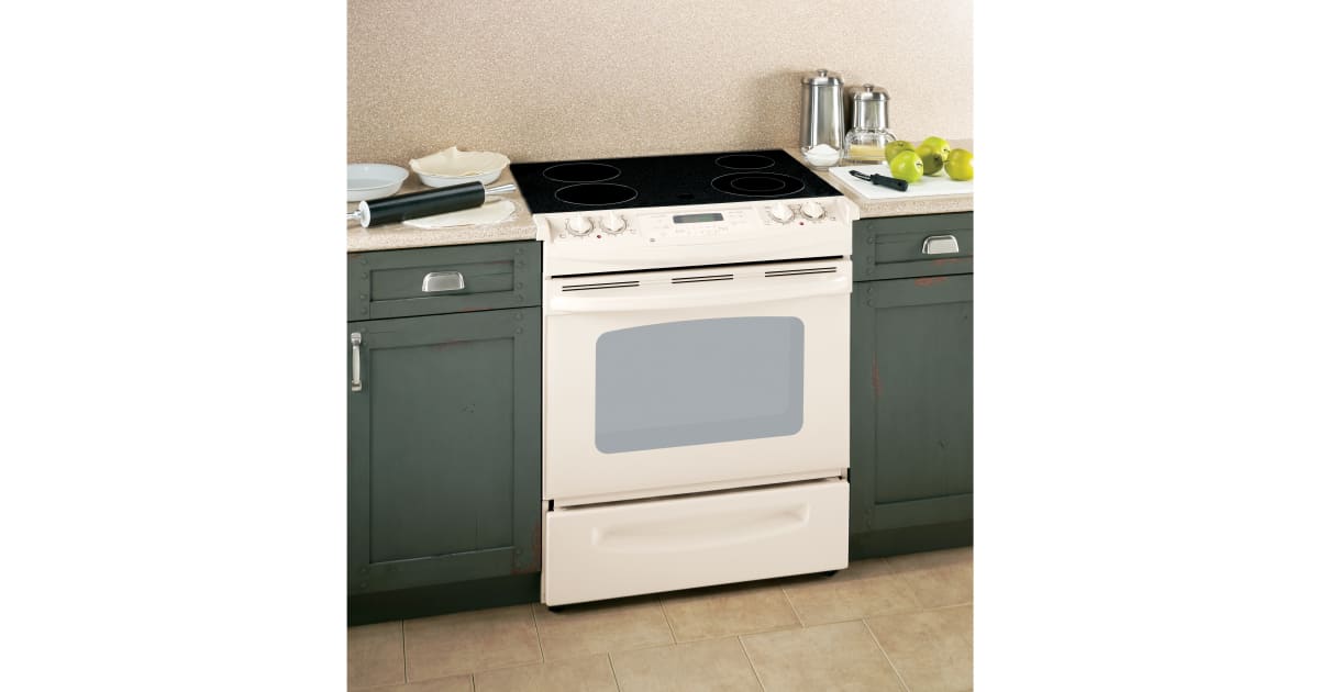 GE JSP42DNCC 30" Slide-In Electric Range with Self-Cleaning Oven and ...
