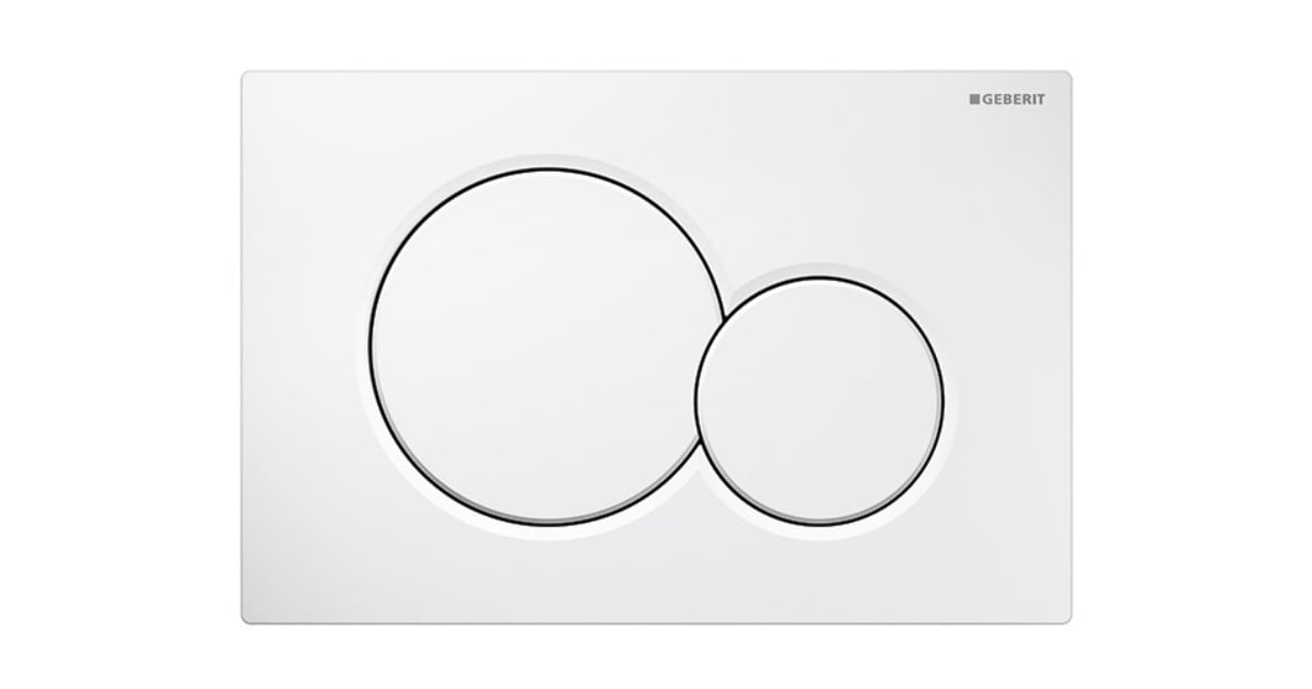 Geberit 115.770.11.5 Sigma 01 Dual Flush 1.6 / .8 GPF Actuator Plate ...