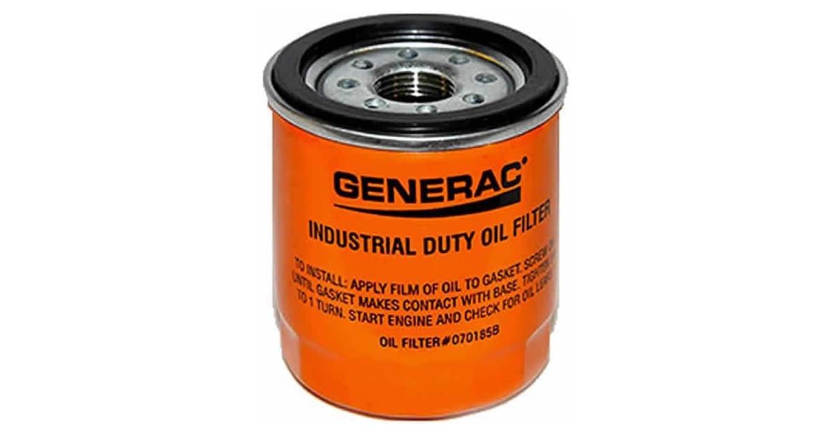 Generac 070185B 75mm Oil Filter for Generators (Orange) | Ferguson Home