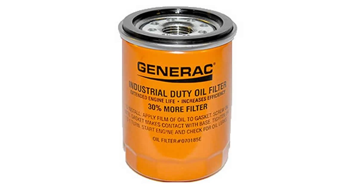 Generac 070185E 90mm Oil Filter for Generators (Orange) | Ferguson Home