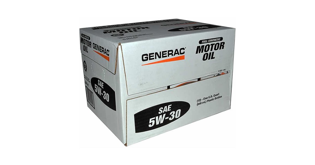 Generac 0J5141 Full Synthetic 5W-30 Engine Oil (12 Quart) | Ferguson Home