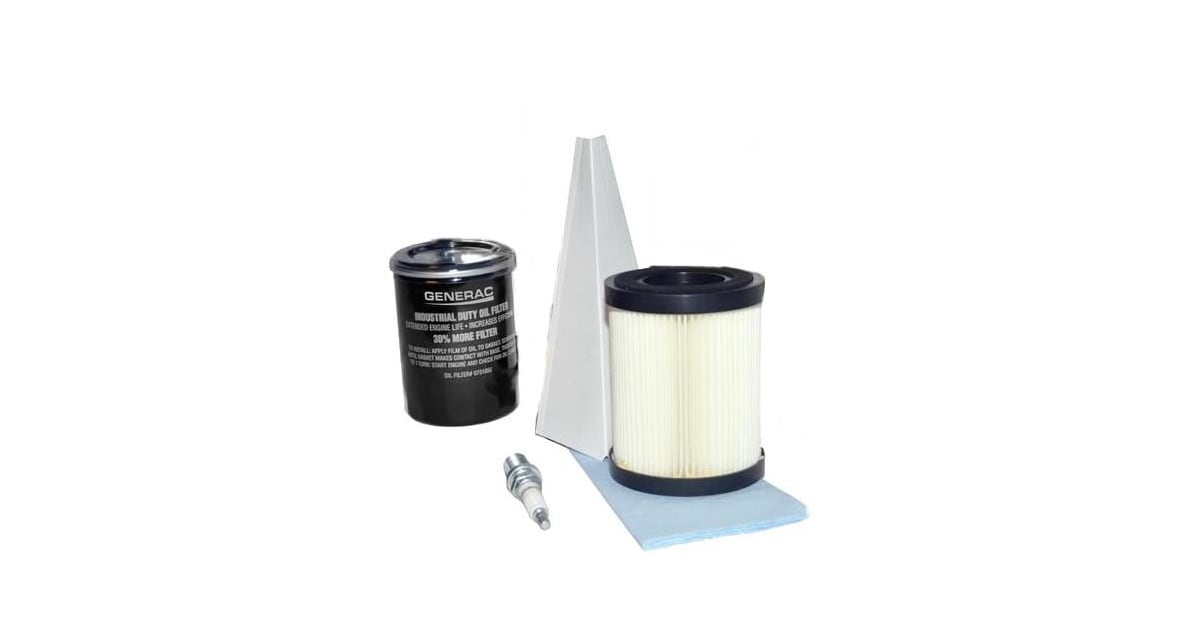 Generac 5662 Guardian Maintenance Kit for 8kW Standby Generator (410cc ...