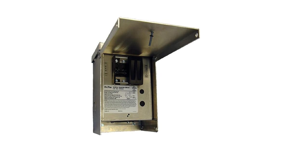 Generac 6377 30-Amp 120 / 240V Single-Phase Outdoor Manual Transfer ...