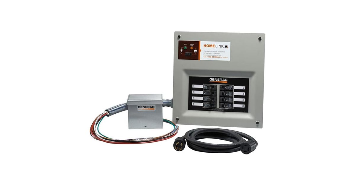Generac 6854 30-Amp 240V Single-Phase Select Circuit Transfer System ...