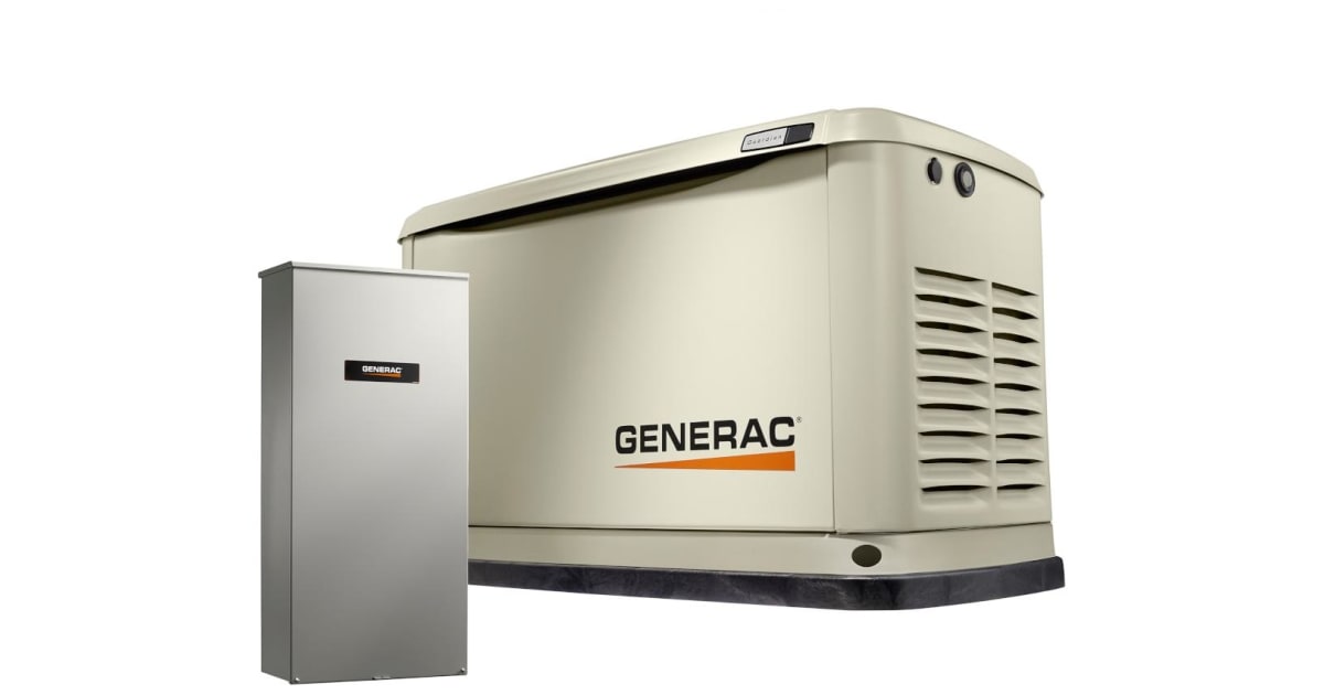 Generac 70432 Guardian Series 22 kW (120 / 240V) Single-Phase Air ...