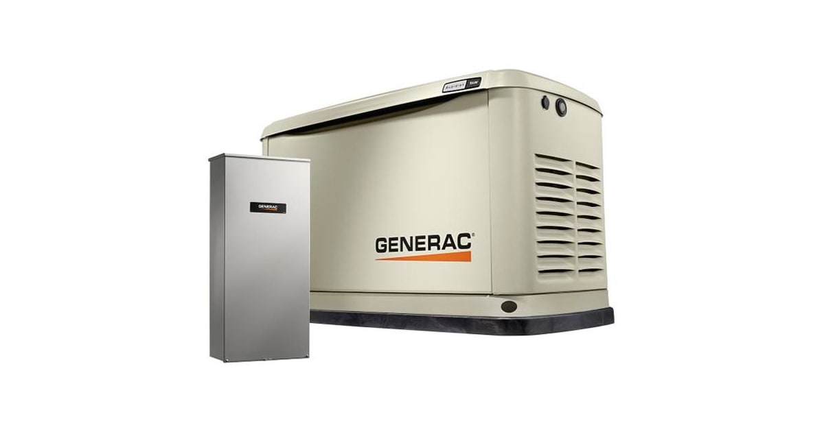 Generac 7172 Guardian Series 10 kW (120 / 240V) Single-Phase Air Cooled ...