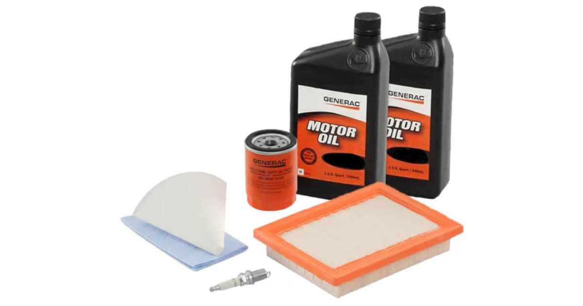 Generac A00002074675 Guardian Maintenance Kit with 5W-20 Oil for 11kW ...