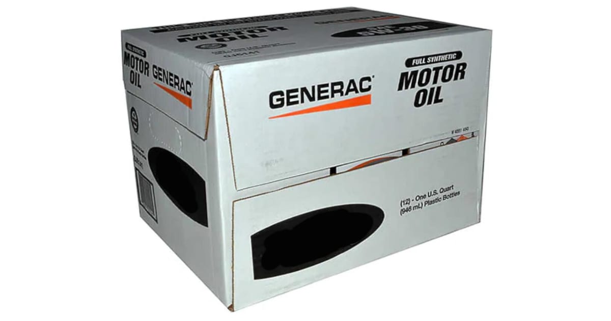 Generac A0001412864 Full Synthetic 5W-20 Engine Oil (12 Quart ...