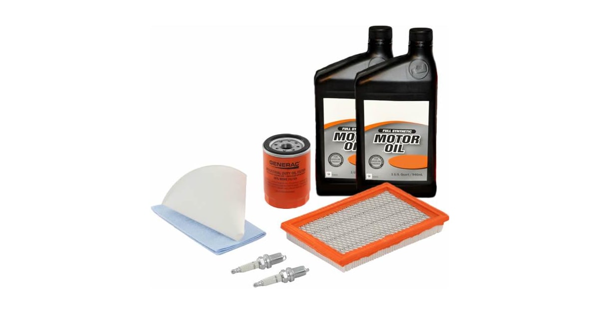 Generac A0002074712 Guardian Maintenance Kit with 5W-20 Synthetic Oil ...