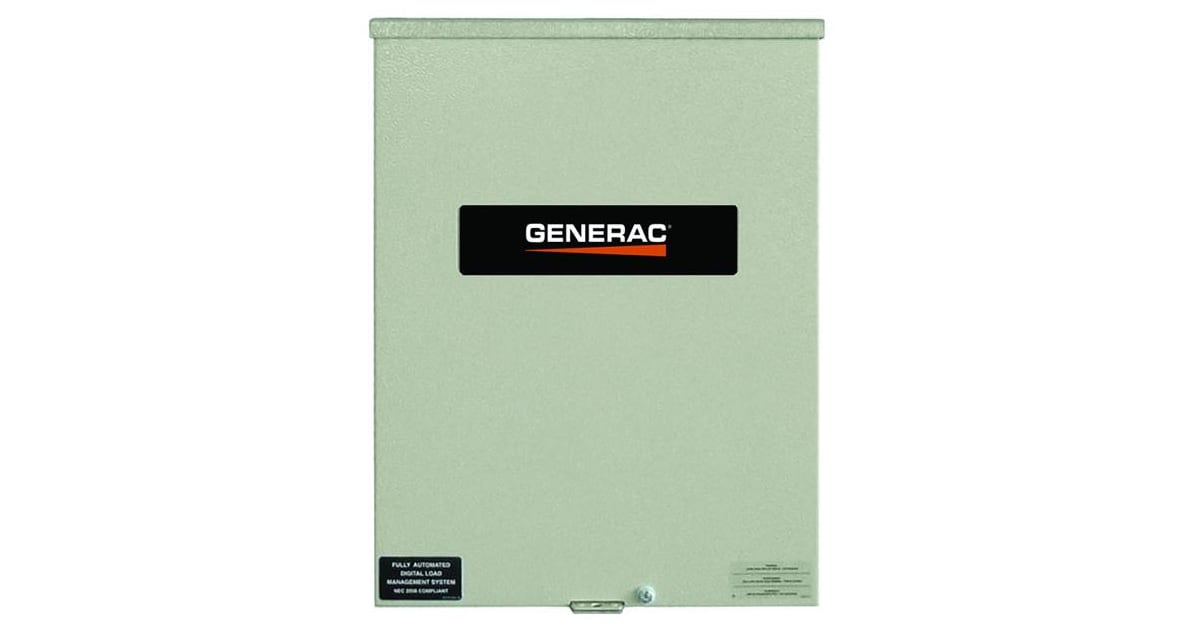 Generac RTSC400A3 400-Amp 120 / 240V Single-Phase Standard Automatic ...