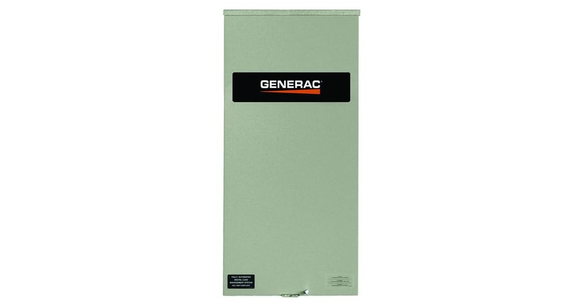 Generac RXSW200A3 200-Amp 120 / 240V Single-Phase Service Disconnect ...