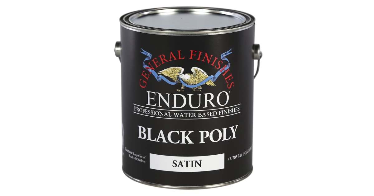 General Finishes GF-BP-S-1 1 Gallon Interior Black Water Base Poly ...