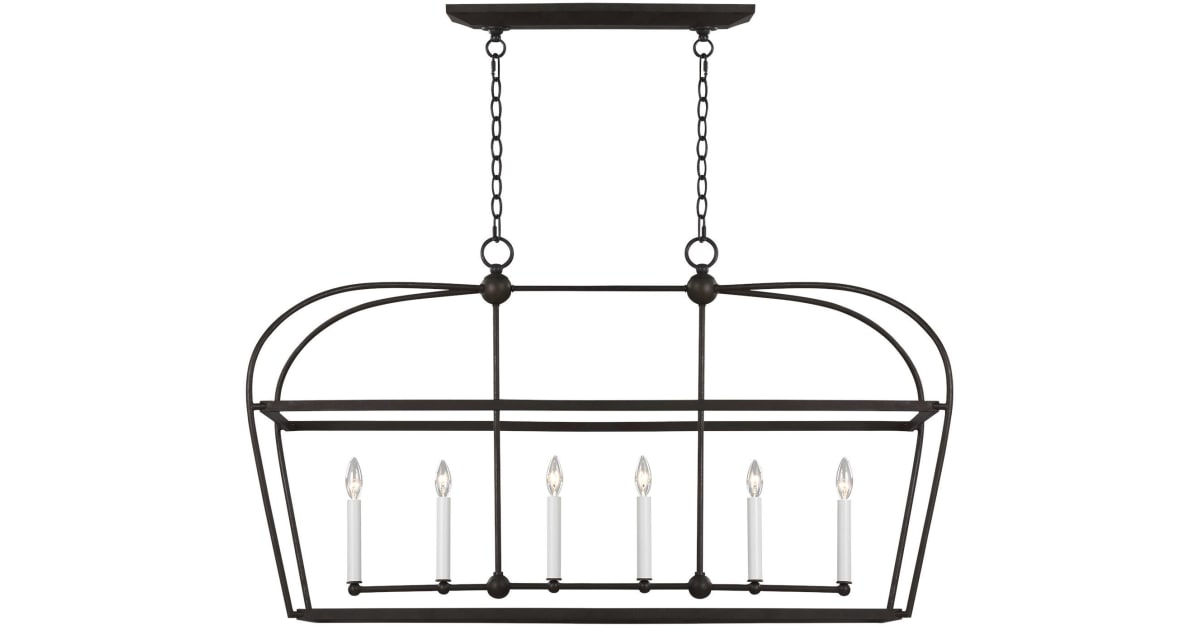 Generation Lighting CC1216SMS Stonington 6 Light 49" Wide Chandelier ...