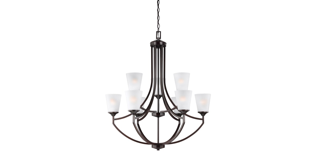 Generation Lighting 3124509-710 Hanford 9 Light 33" Wide Chandelier | Ferguson Home