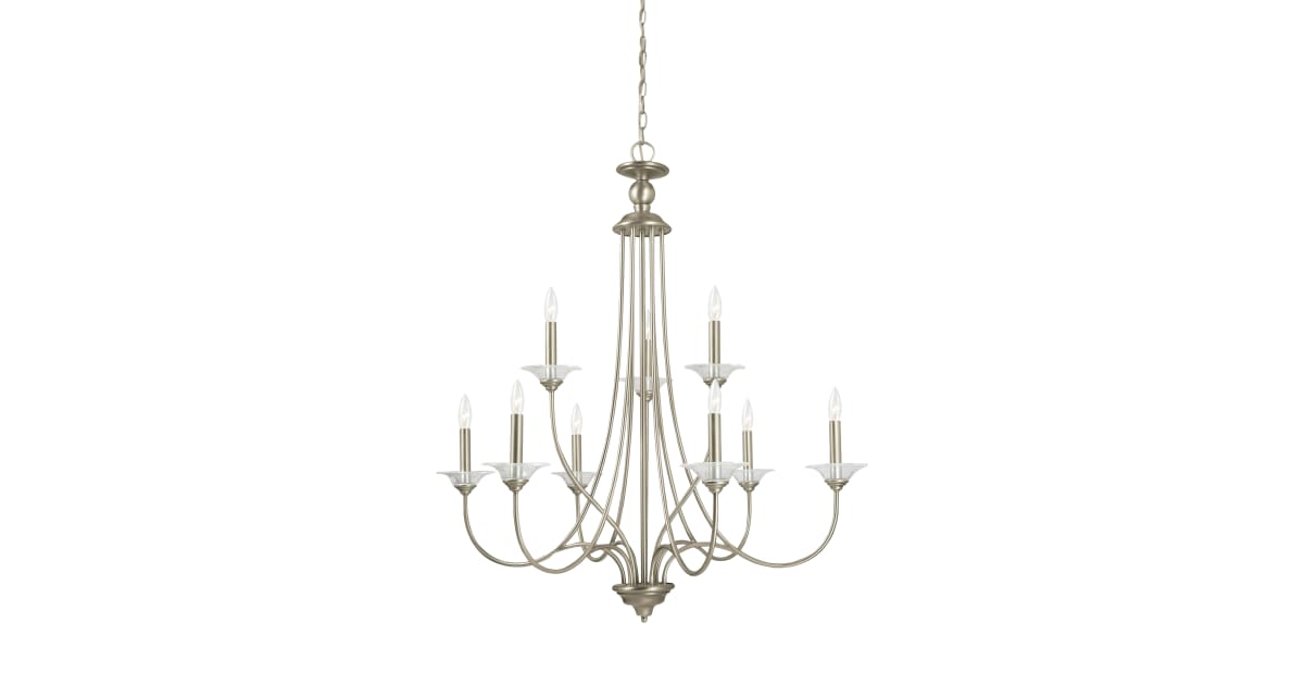 Generation Lighting 31319EN-965 Lemont 9 Light 34" Wide LED Taper Candle Chandelier | Ferguson Home