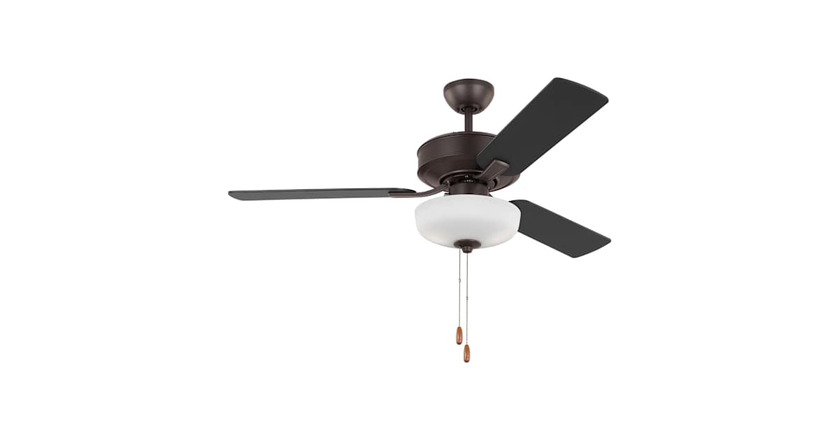 Generation Lighting 3LD48BZD Linden 48" 3 Blade Indoor LED Ceiling Fan ...