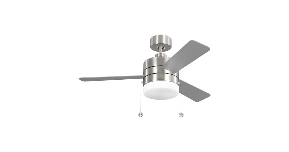 Generation Lighting 3SY44BSD Syrus 44" 3 Blade Indoor LED Ceiling Fan ...