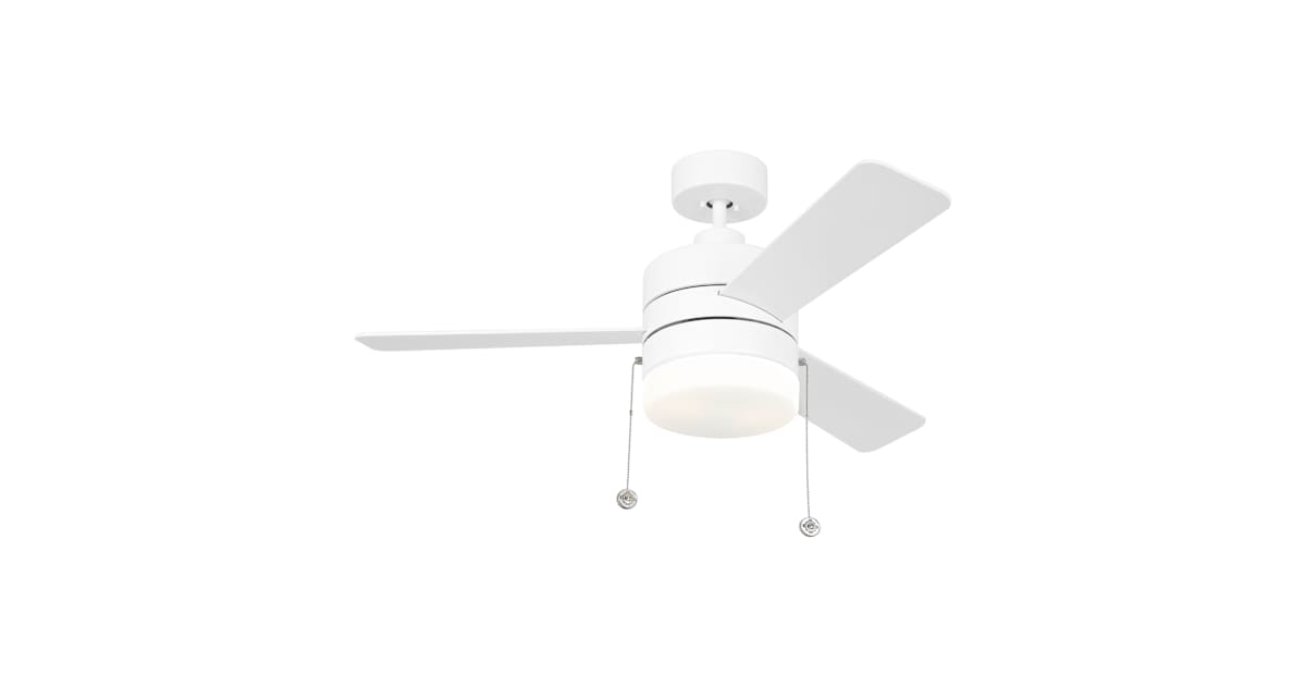 Generation Lighting 3SY44RZWD Syrus 44" 3 Blade Indoor LED Ceiling Fan ...