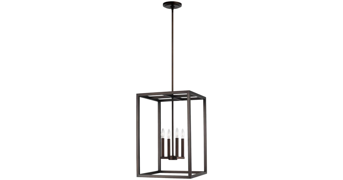 Generation Lighting 5134504EN-710 Moffet Street 4 Light 16" Wide LED Taper Candle Pendant ...