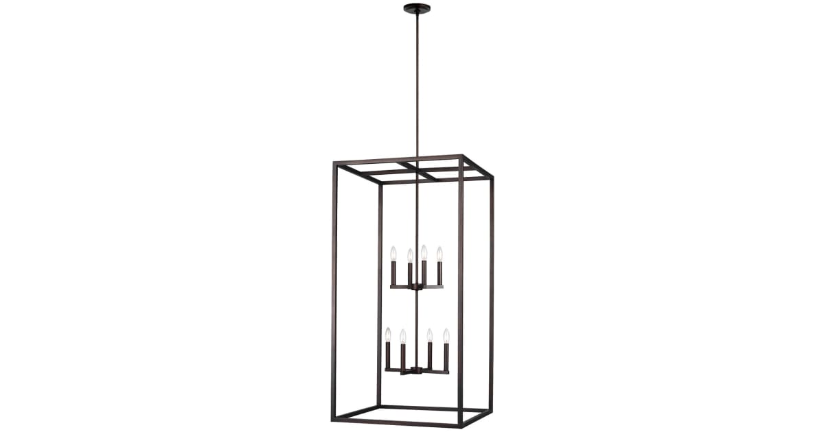 Generation Lighting 5234508EN-710 Moffet Street 8 Light 24" Wide LED Taper Candle Chandelier ...