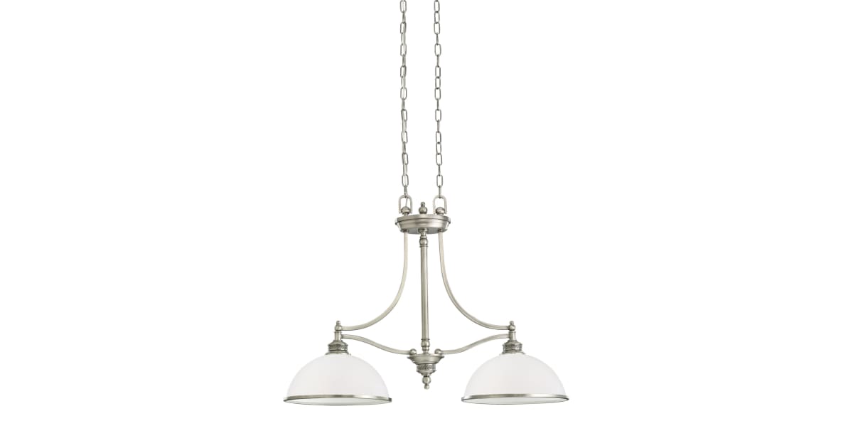 Generation Lighting 66350EN3-965 Laurel Leaf 2 Light 32" Wide LED Linear Chandelier | Ferguson Home