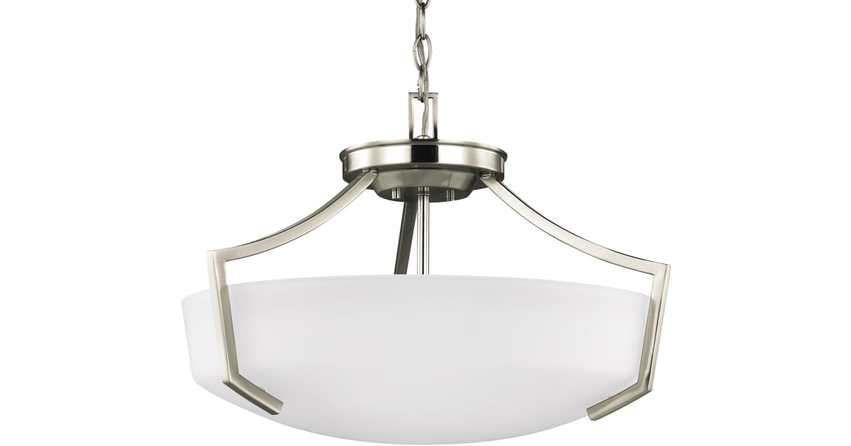 Generation Lighting 7724503-962 Hanford 3 Light 21" Wide Pendant / Semi ...
