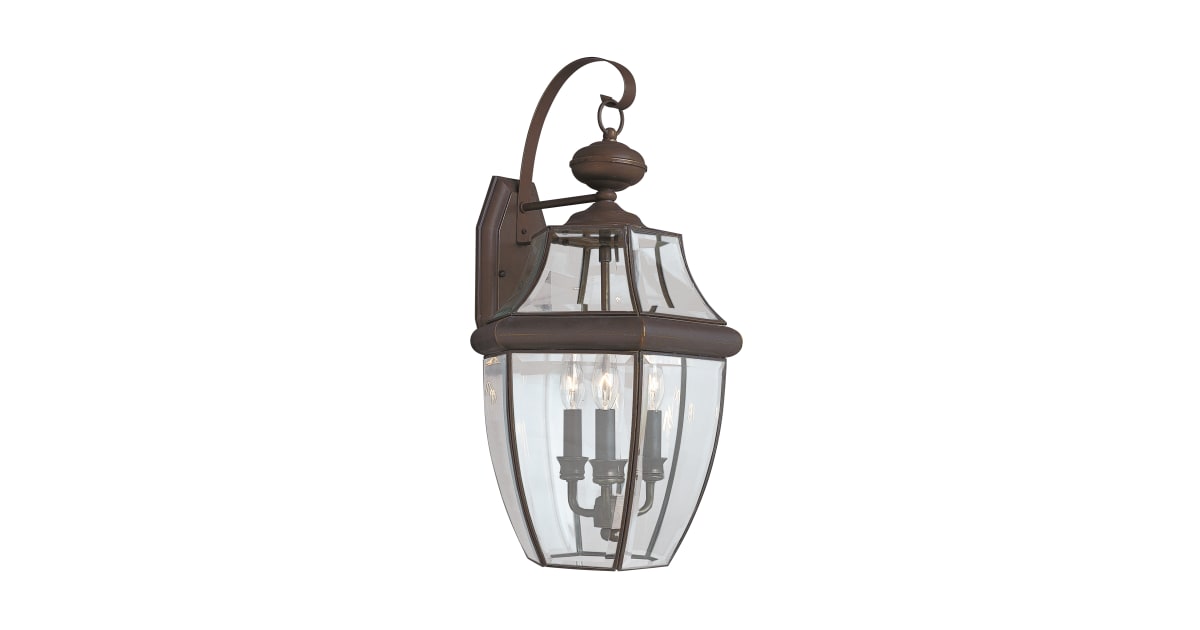 Generation Lighting 8040-71 Lancaster 3 Light 23" Tall Outdoor Wall Sconce | Ferguson Home
