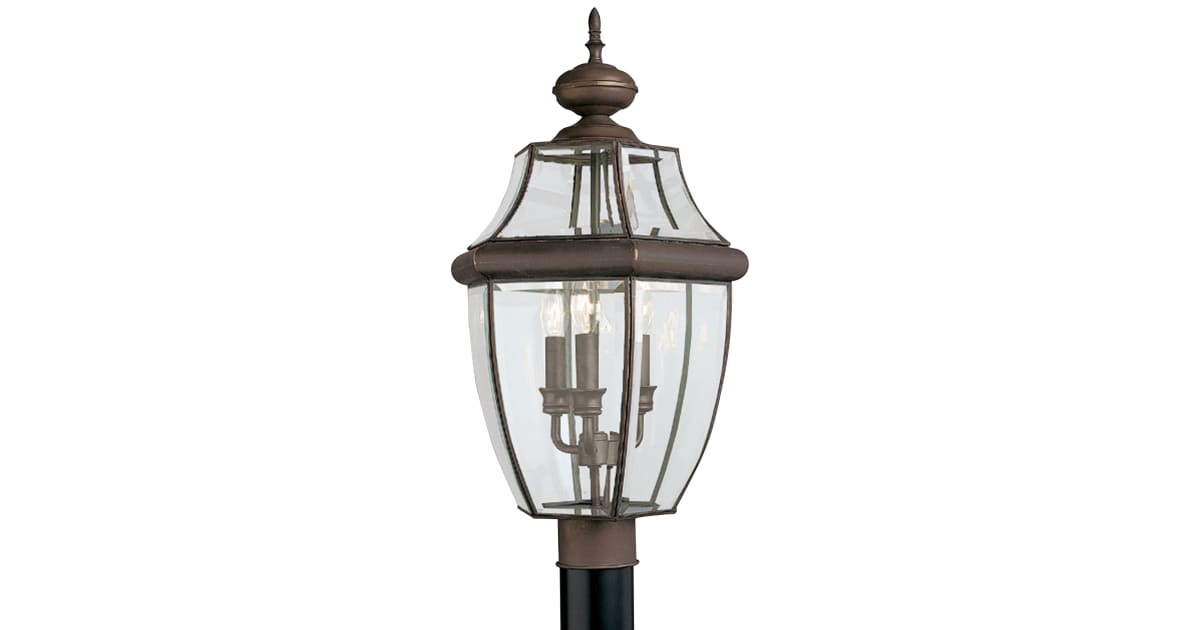 Generation Lighting 8239-71 Lancaster 3 Light 24" Tall Outdoor Single ...