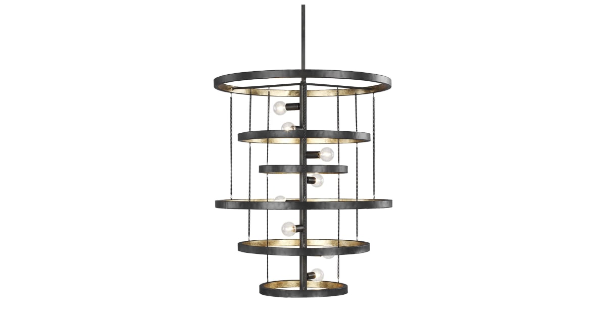 Generation Lighting F3341/8AI/ADB Celeste 8 Light 24" Wide Abstract ...