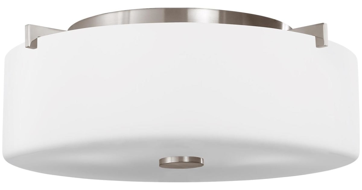 Generation Lighting FM313EN3/BS Sunset Drive 2 Light 14" Wide Semi ...