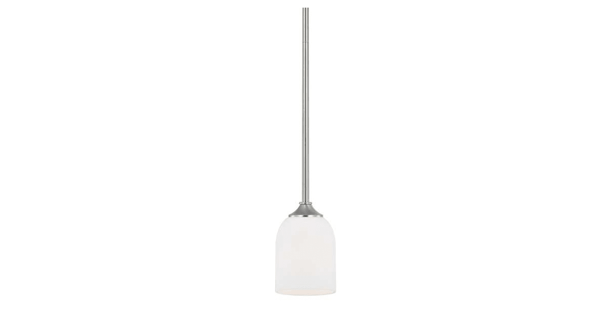 Generation Lighting GLP1021BS Emile 4" Wide Mini Pendant | Ferguson Home